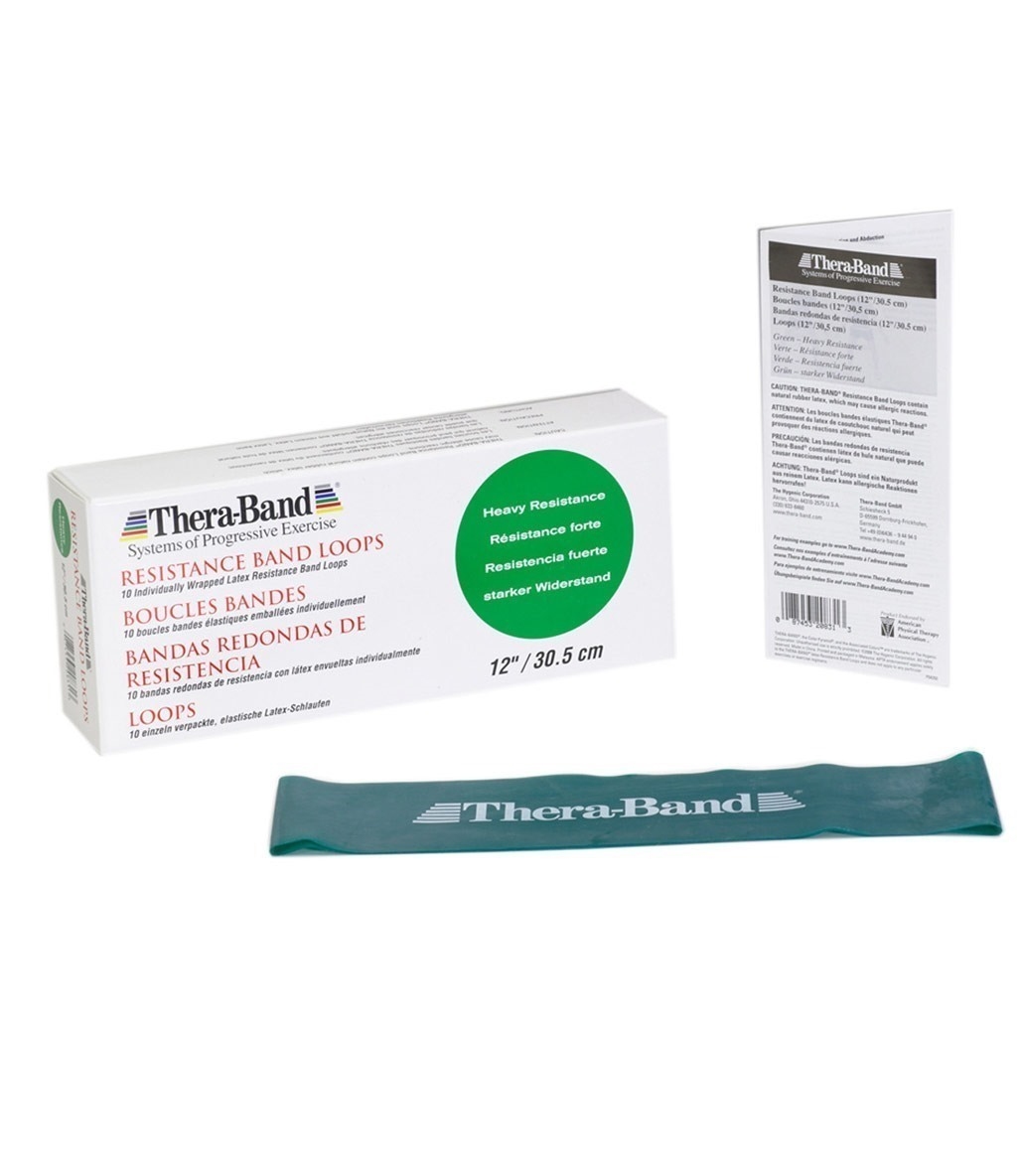 TheraBand Resistance Band Direnç Lastiği 7.6 cm x 30.5 cm Yeşil | Fitmoda